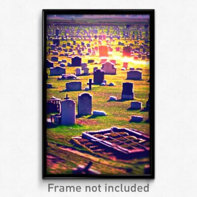 Pixel Art Poster - Vast Graveyard (8 Bit Psychedelic Trippy Video Game ...