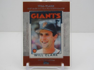 WILL CLARK 2013 TOPPS UPDATE 1986 TOPPS SILK CARD ROOKIE REPRINT ...