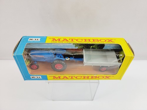 Matchbox King Size K-11 Fordson Tractor and Farm Trailer w/ Box | eBay