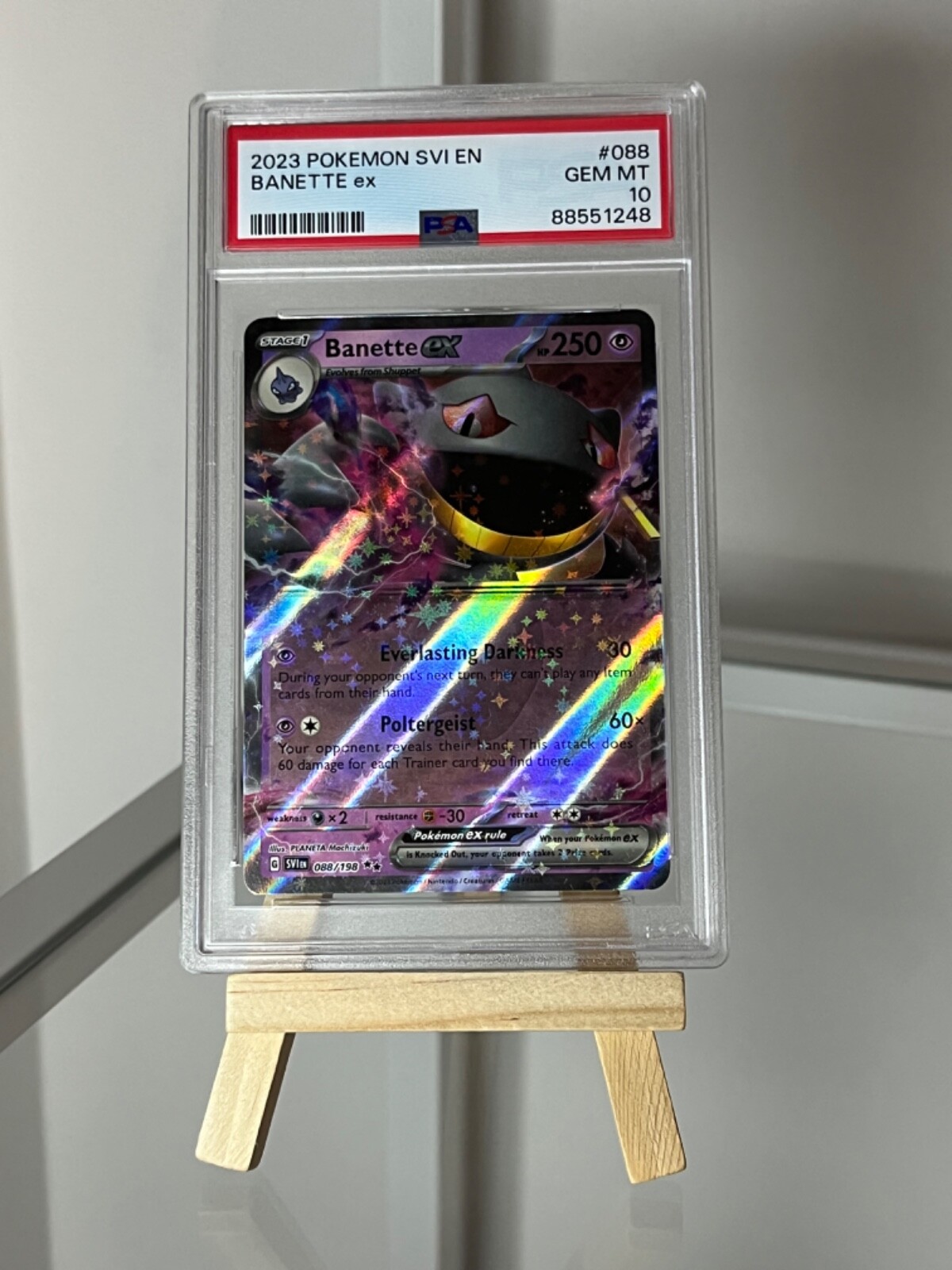 Pokémon TCG Banette ex Scarlet & Violet Base Set 088/198 Holo Double ...