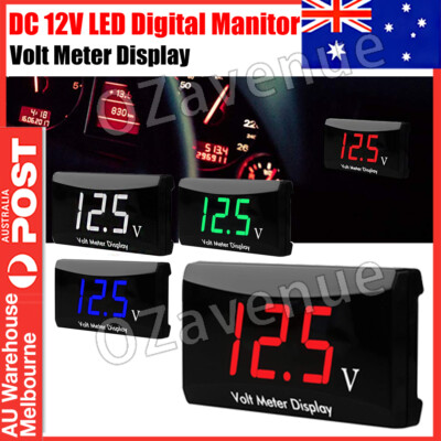12V LED DC Digital Monitor Volt Meter Display Battery Gauge Voltage ...