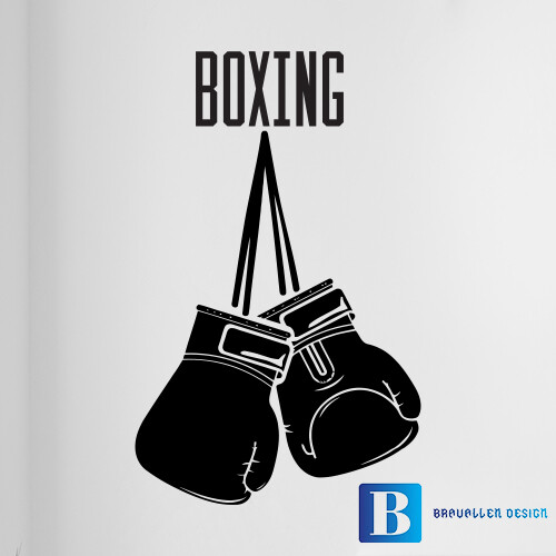 Boxing Gloves Gym Wall/Window Matt Vinyl Art Decal Sticker | eBay UK