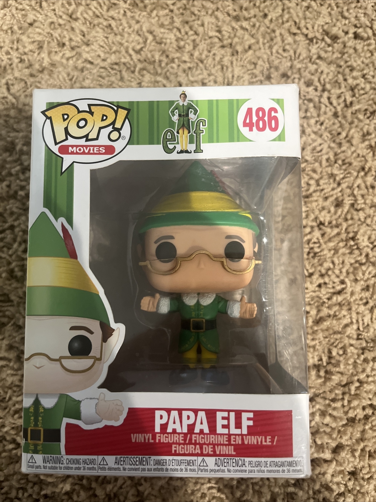 Funko POP! Papa Elf - Elf #486 - Vinyl Figure - JJL/170906 - Elf Movie ...