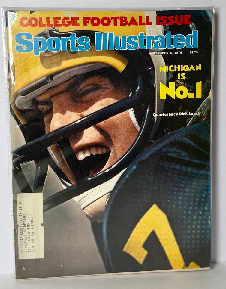 Sports Illustrated, September 6, 1976 Rick Leach, Michigan | eBay