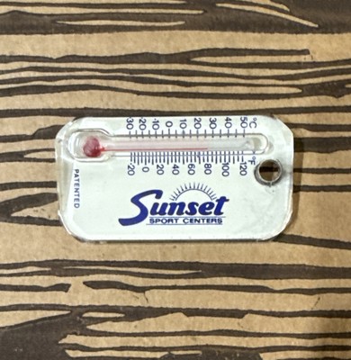 Vintage Sunset Sport Centers Thermometer key ring Sun Co. Inc Patented ...