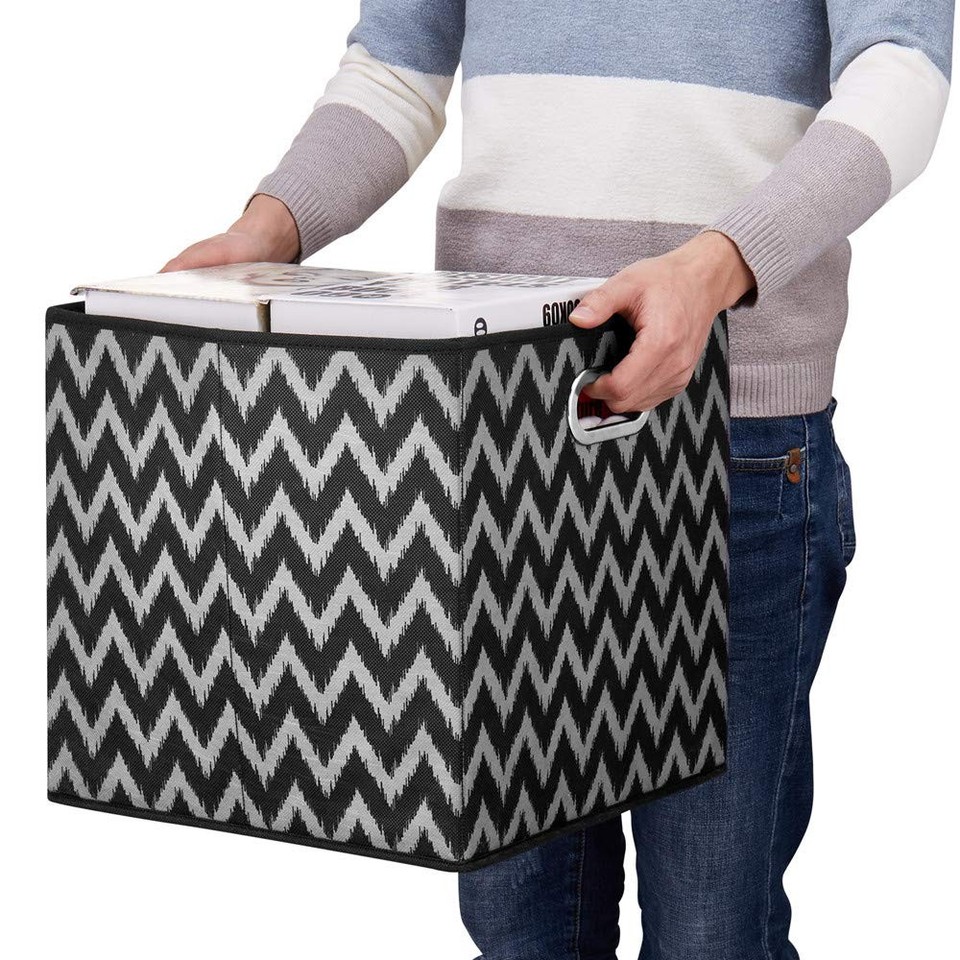 Foldable Cube Storage Boxes 13x13x 13 in Fabric Storage Cubes Bins ...