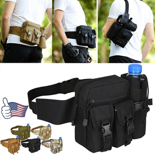 Outdoor Utility Tactical Waist Fanny Pack Pouch Military Camping Hiking ...