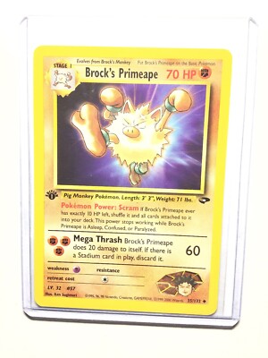 BROCK’S PRIMEAPE - 1st Edition Gym Challenge - 35/132 - Uncommon ...