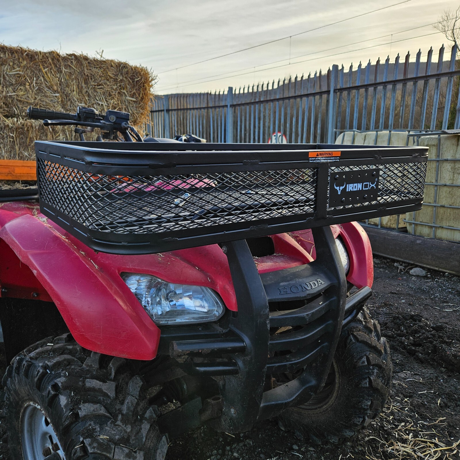 ATV Front Cargo Basket Quad Front Rack Front Box Luggage Carrier Rack ...