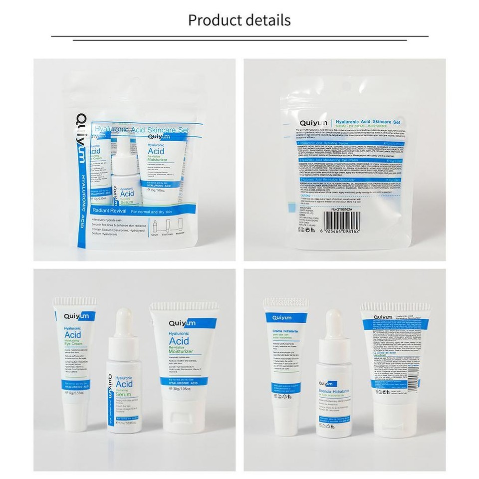 Hyaluronic Acid Skincare Set Moisturizing Firming Facial Skincare ...