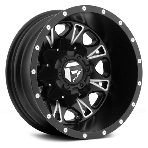 4 17 Inch Black Wheels Rims GMC Sierra 3500 Dually Fuel Throttle D513 8x210 Lug | eBay