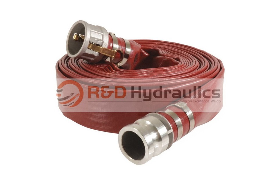 PVC Green Standard Suction Hose | 3" x 20' | Conventional Kit 25' Red ...