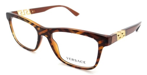 Versace Eyeglasses Frames VE 3319 5354 53-17-145 Havana Monogram Print ...