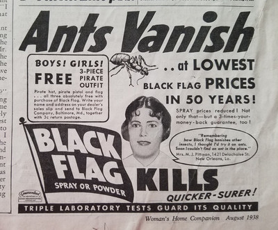 1938 Black Flag Spray or Powder Ants Vanish Original Insecticide Ad | eBay