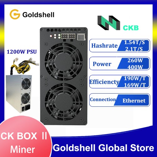 Upgrade Goldshell CK BOX Ⅱ CKB Nervos Network Miner with 1200W Power ...