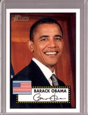 BARACK OBAMA 2009 Topps American Heritage American Presidents #AP44 | eBay