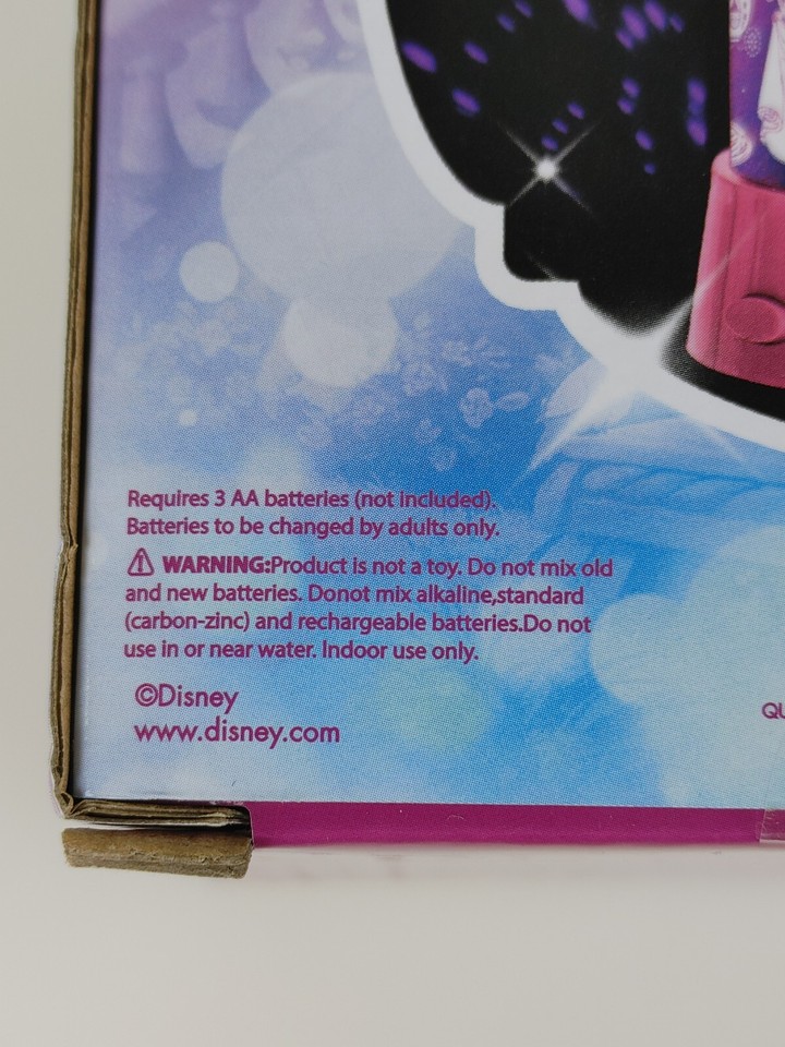 Disney Princess Projection Light Lamp 4.6"x4.1" Pink & Purple Idea ...