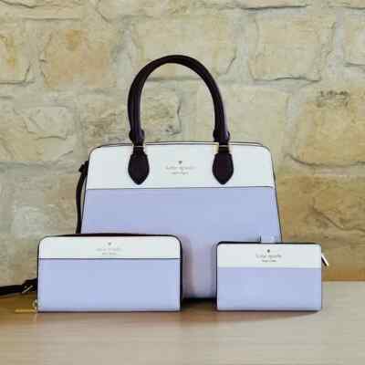 KATE SPADE Madison Colorblock Saffiano Leather Medium Satchel Bag ...