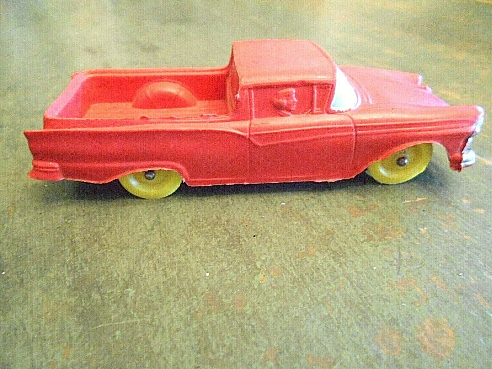 Vintage Auburn Red Rubber Toy Truck Ford Ranchero Made in USA #610 | eBay