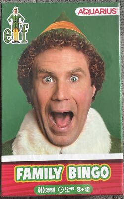 ELF Family Bingo Party Game By Aquarius Christmas Movie Buddy The Elf ...