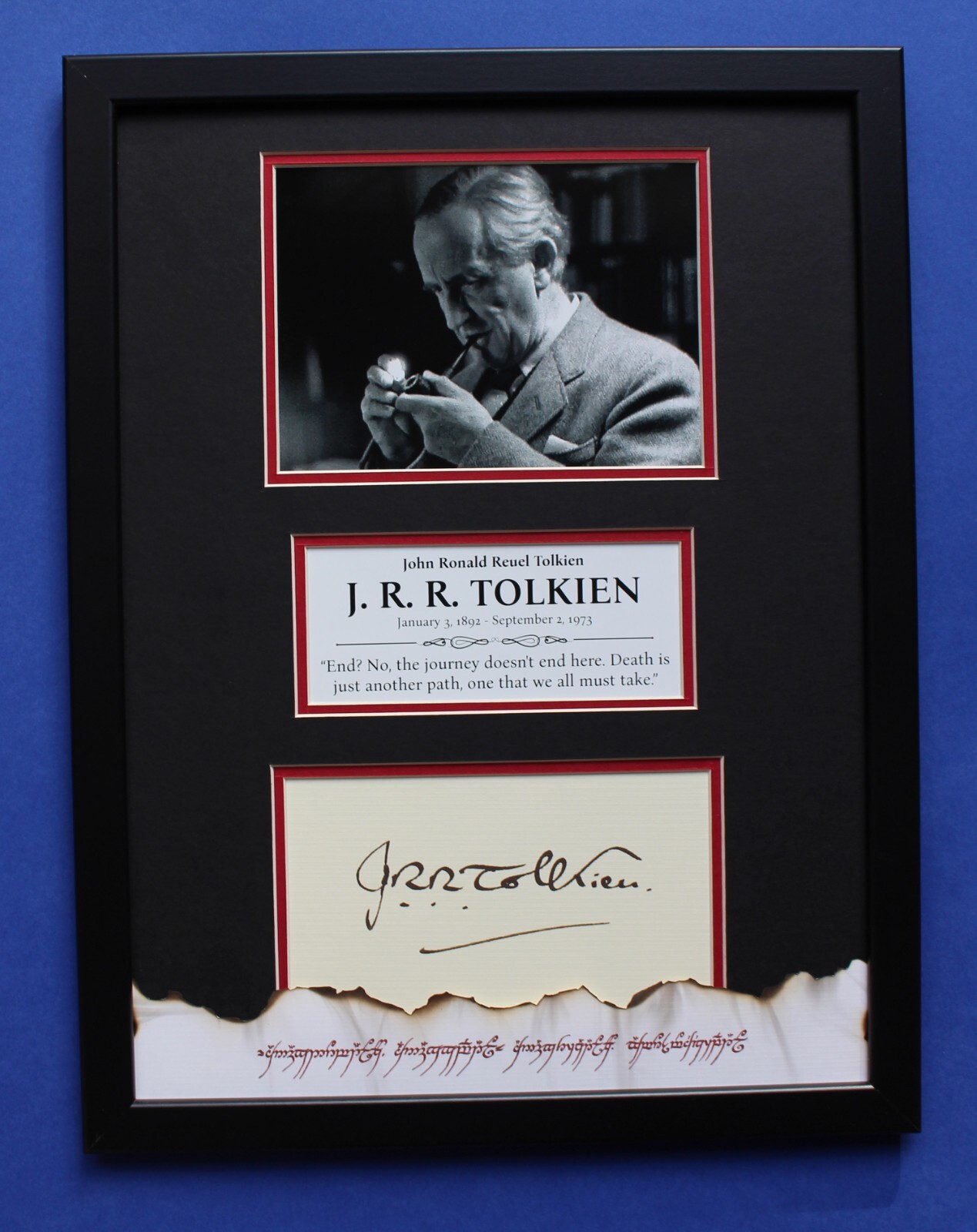 J.R.R. TOLKIEN AUTOGRAPH framed signed | Grelly USA
