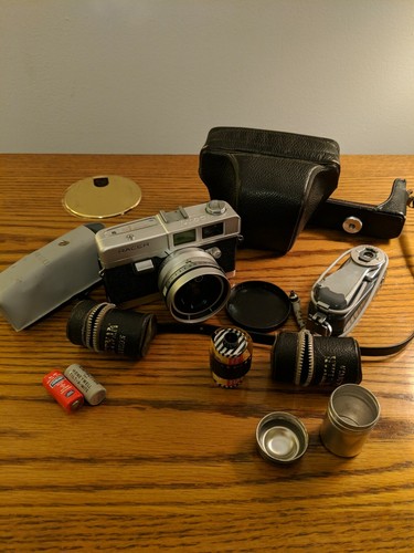 Petri Racer Camera Vintage 1960s 45mm 2.8, tilt-a-mite, film, capacitor ...