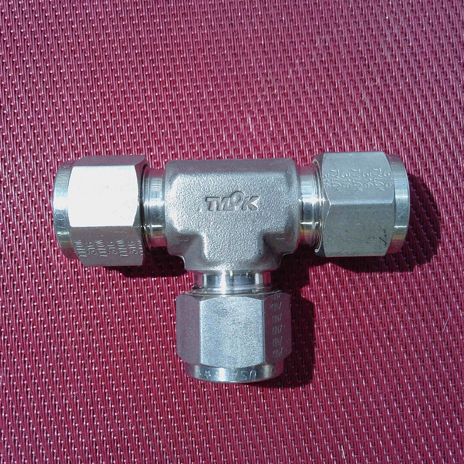 Tylok CBC-Lok® 1/2" Tube OD Union TEE Compression Fitting 316 Stainless ...