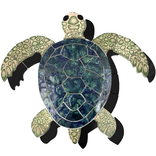 Green Sea Turtle Pool Mosaic Tile Made in USA - Large (1 PC - 24") | eBay