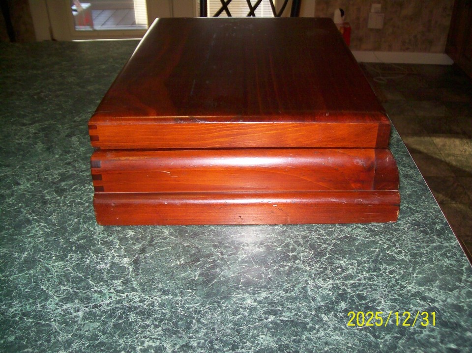 wooden silverware flatware storage chest box case | eBay