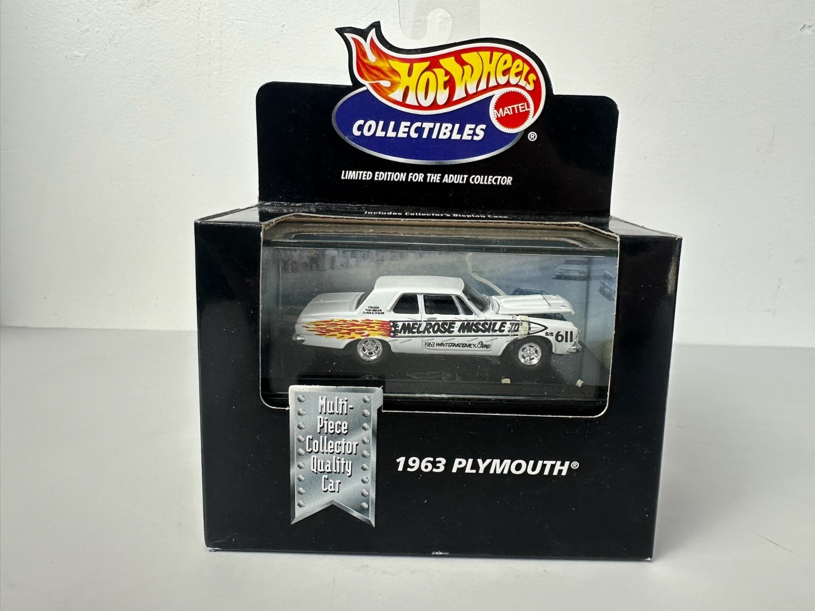 Hot Wheels 1963 Plymouth Melrose Missile Black Box 1/64 Diecast New In ...