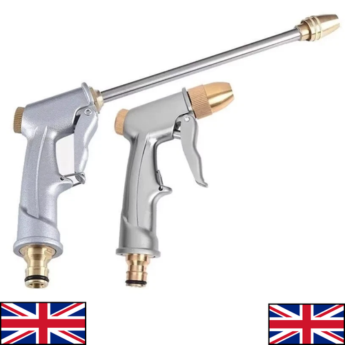 Car High Pressure Water Spray Gun Metal Brass Nozzle Lawn Wash Hose ...