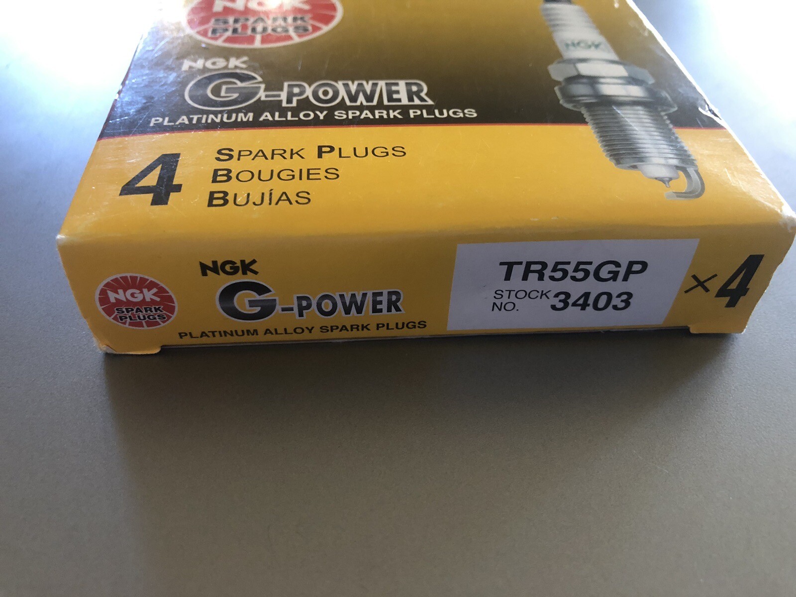 (4 pack) NGK TR55GP 3403 G-Power Platinum Alloy Spark Plugs Made in ...
