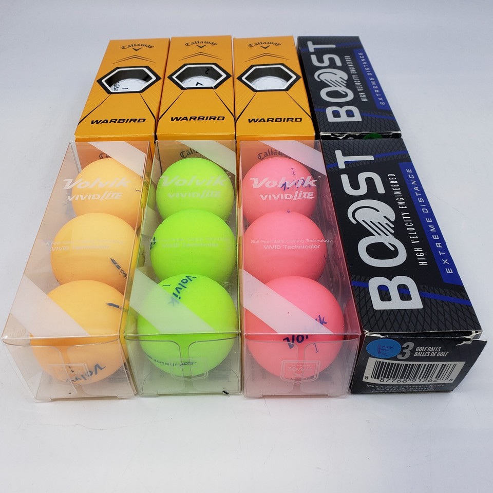 24 Total Wilson Boost, Callaway, Volvik Golf Balls (VARIOUS COLORS ...