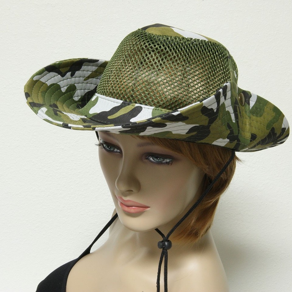New Unisex Bucket Camouflage Outdoor Fishing Hunting Camo Safari Hat ...