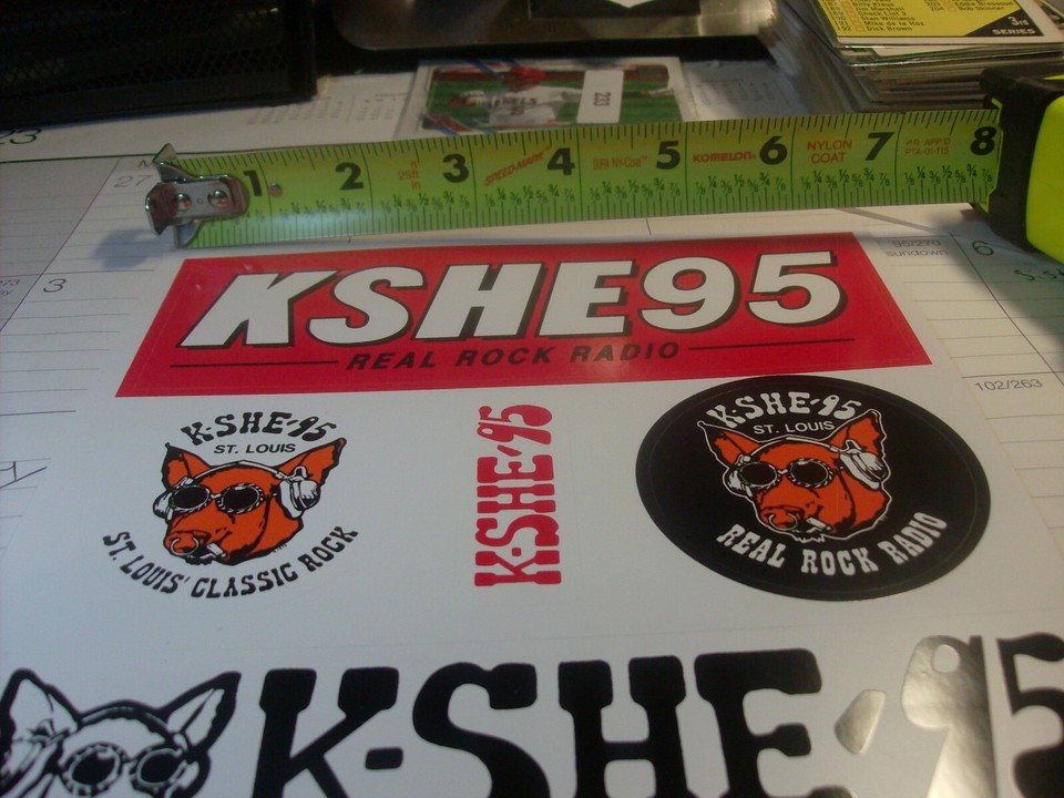 KSHE 95 Klassic Stickers Sheet of 7 Sticker K-SHE KSHE K SHE | eBay