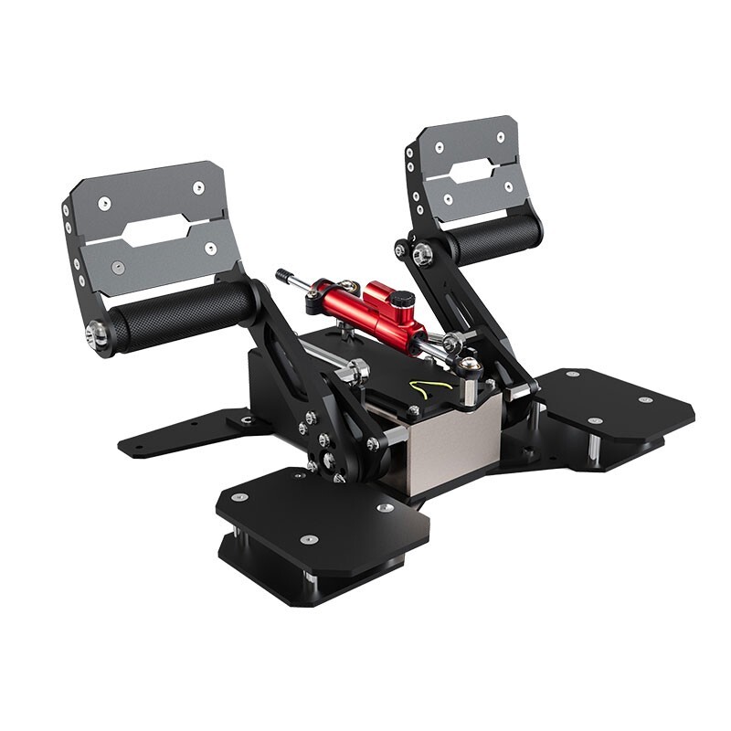 Damper Flight Rudder Pedals Flight Simulator Rudder Pedals w/ 3-Axis ...