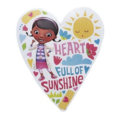 Disney Doc McStuffins "Heart Full of Sunshine" Metal Sign Wall Decor ...