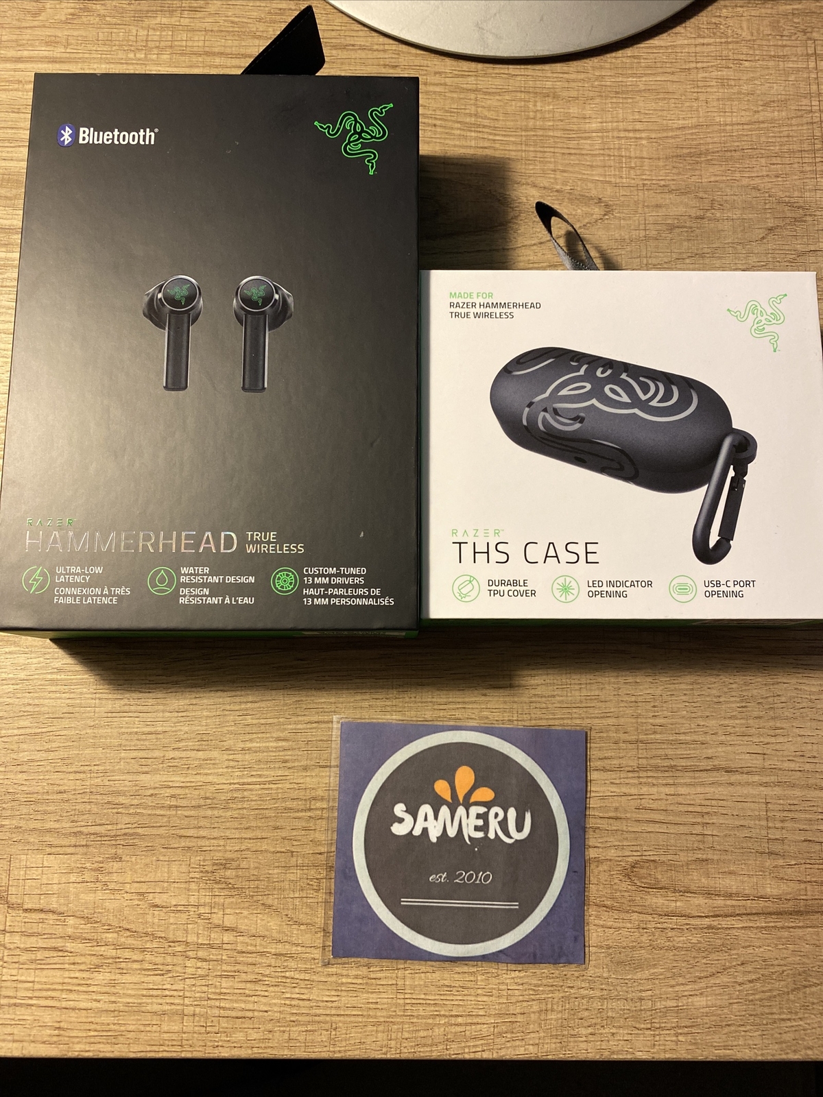 NEW RAZER HAMMERHEAD TRUE WIRLESS EARPHONES W/ THS CASE BUNDLE SEALED ...