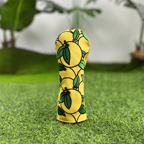 Premium Yellow Orange Golf Club Head Covers Driver Woods Hybrid UT Head ...