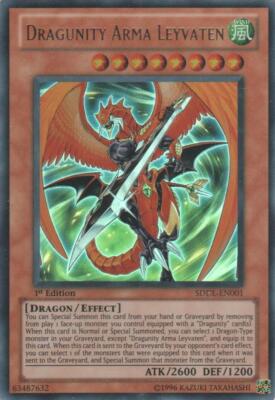 Yugioh! MP Dragunity Arma Leyvaten - SDDL-EN001 - Ultra Rare - 1st ...