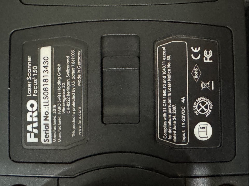 Faro Focus S150 3D Laser Scanner w/ FACTORY WARRANTY & Accessories ...