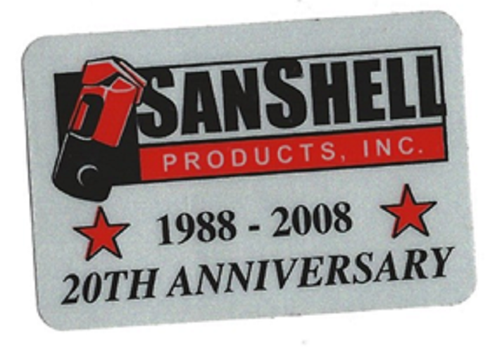SANSHELL PRODUCTS, INC 20TH ANNIVERSARY - MINING STICKER | eBay