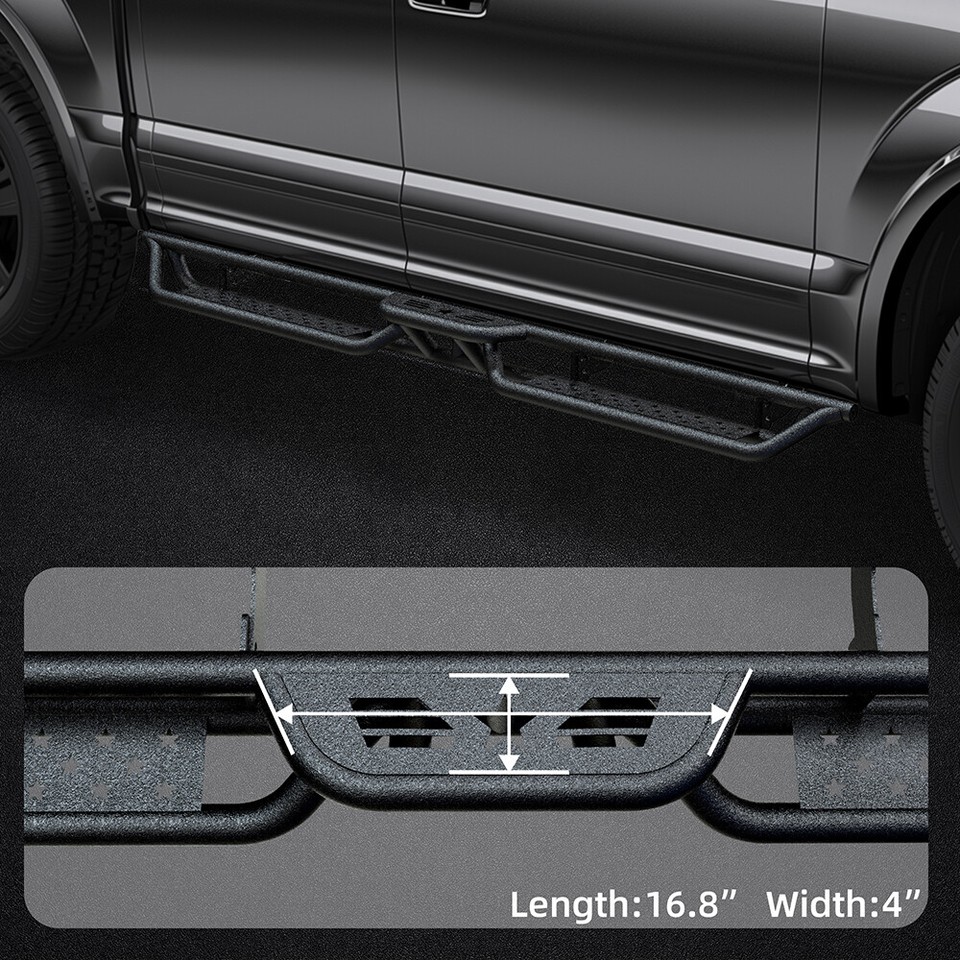 Drop 6" Running Boards for 2007-2021 Toyota Tundra CrewMax Side Step ...