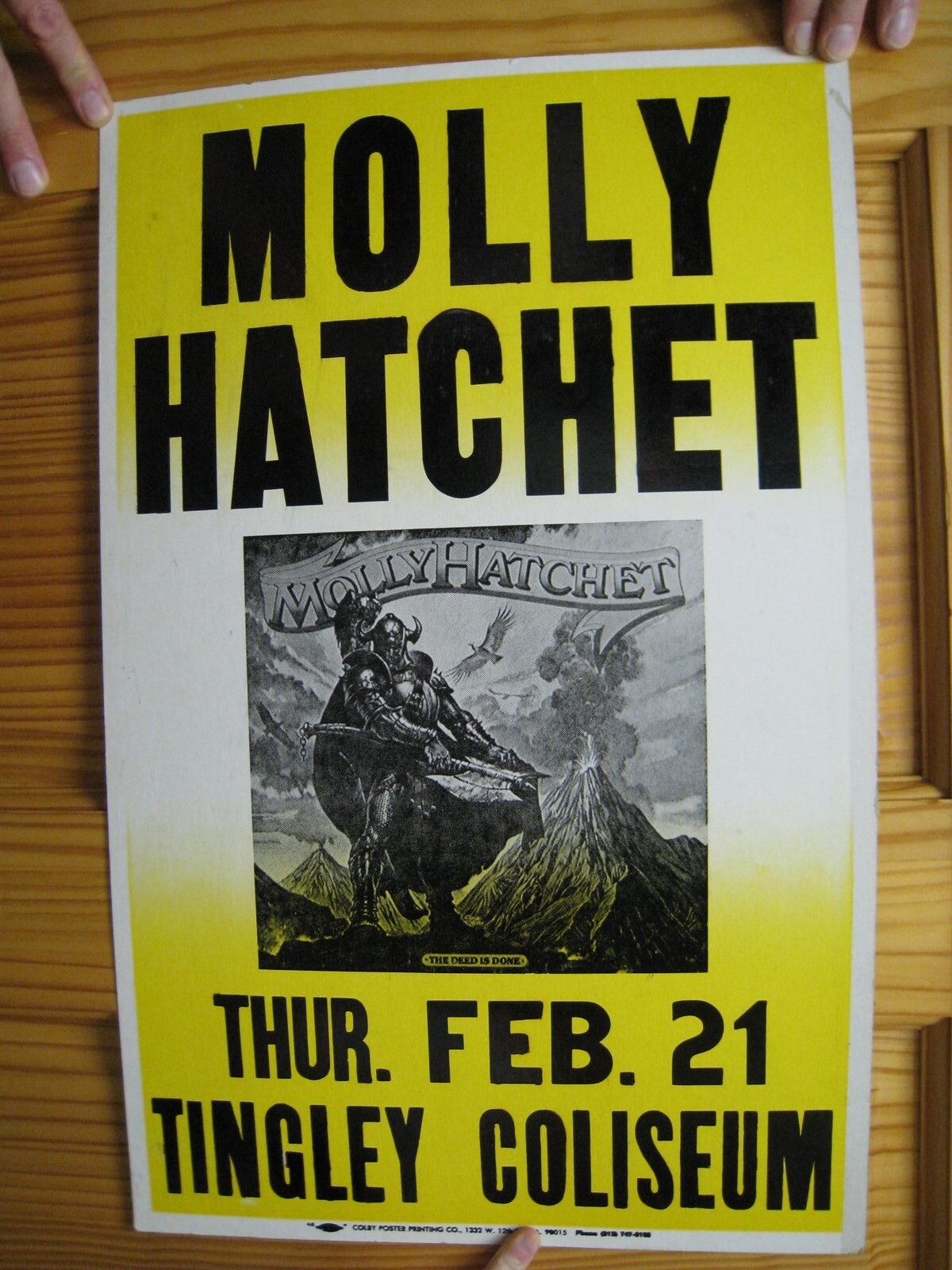 Molly Hatchet Poster Tingley Coliseum | eBay
