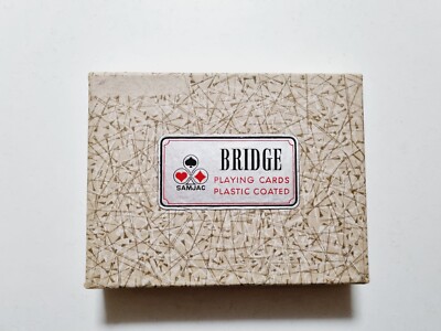 CARTE DA GIOCO SAMJAC PLASTIC MODIANO BRIDGE RUMMY CANASTA VINTAGE ...