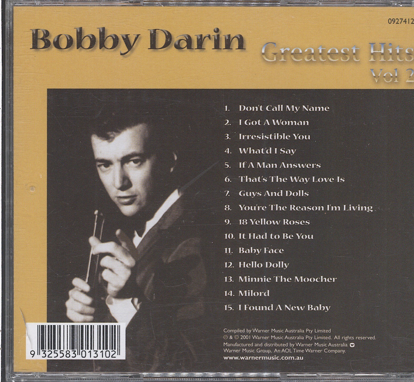 Bobby Darin - Bobby Darin - Greatest Hits cd (our ref A52) 95483361021 ...