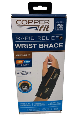 Copper Fit Rapid Relief (L or R) Wrist Hot/Cold Therapy Black FREE ...