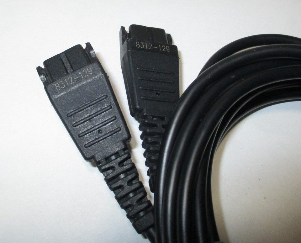 Jabra Headset Supervisor Quick Disconnect Y Training Splitter Cord 8312 ...