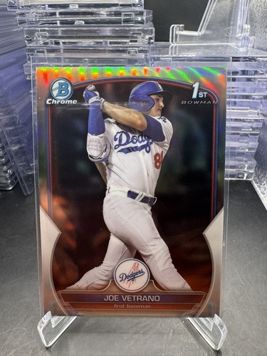 Joe Vetrano 2023 Bowman Draft Chrome Refractor BDC-91 Dodgers 1st ...