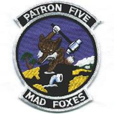 4.75" NAVY VP-5 PATRON FIVE SQUADRON MAD FOXES P-3C MILITARY ...